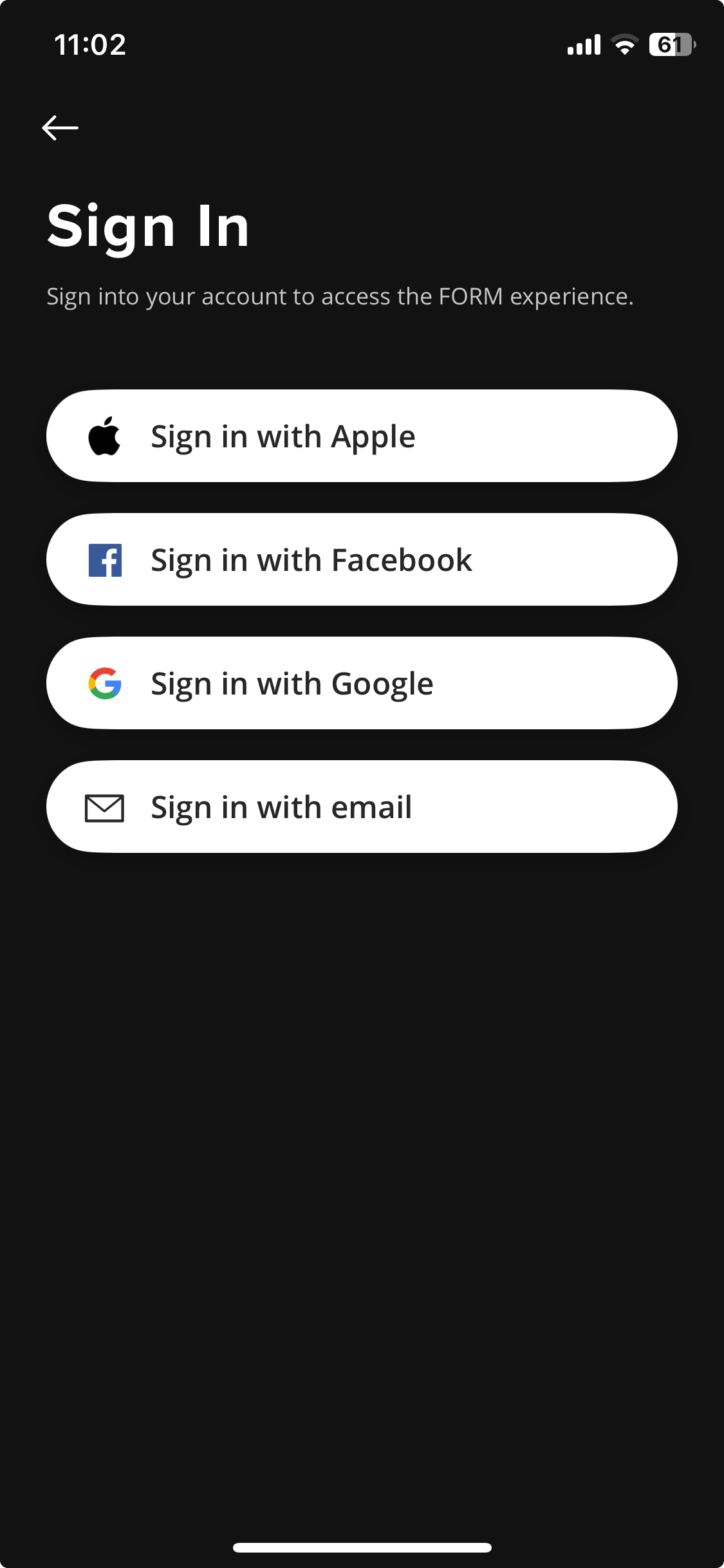 How do I log into my app account? – FORM Support Center